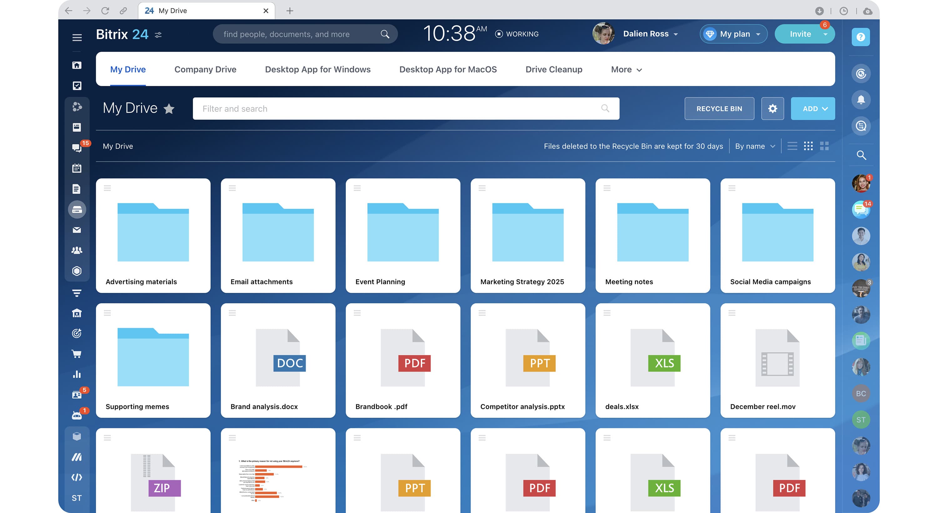 Application Bitrix24 pour Windows et Mac