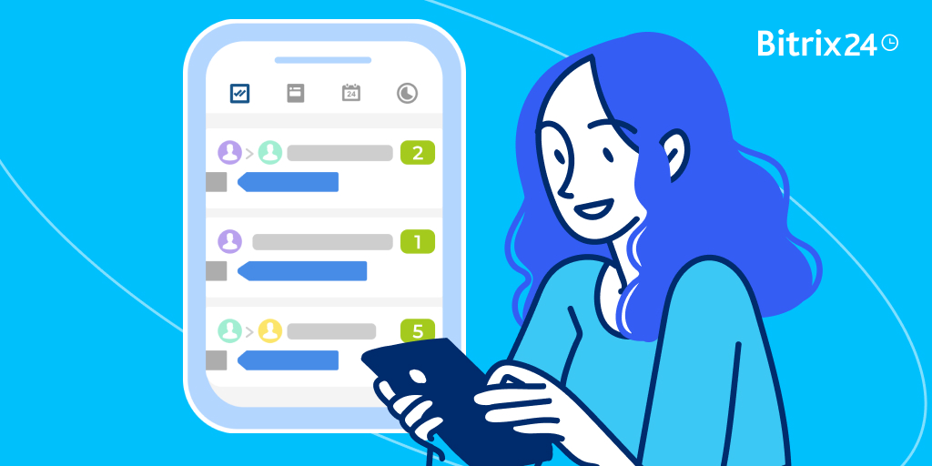 Bitrix24 : Tâches dans l'application mobile